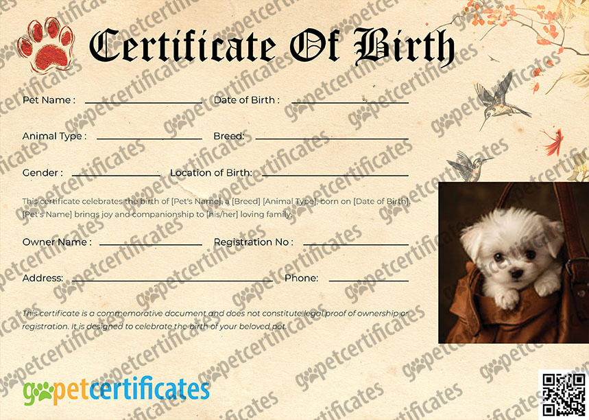 Go Pet Certificates